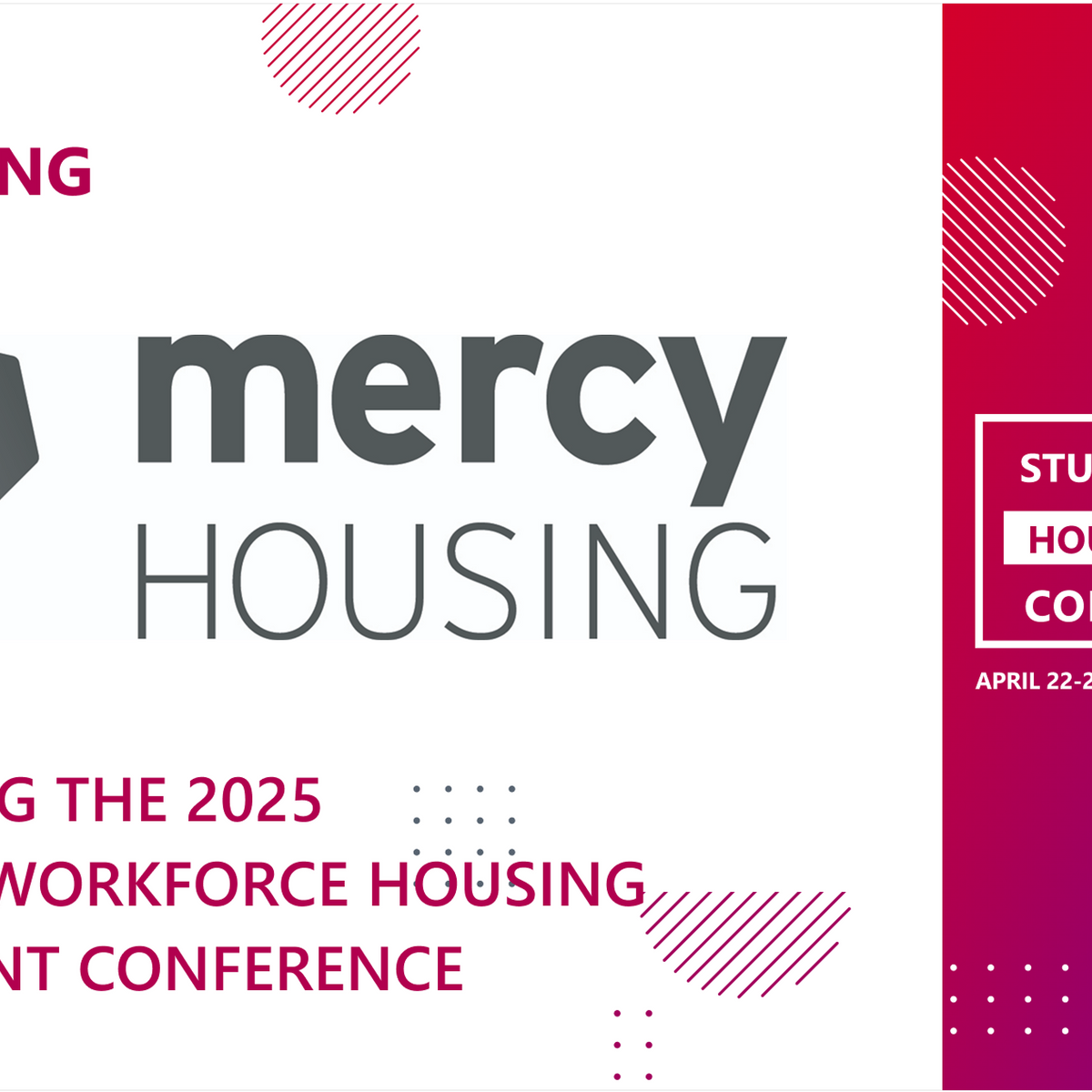Mercy Housing California will be attending the 2025 Conference – The ...